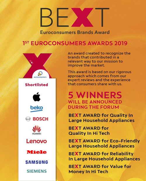 Euroconsumers announces Euroconsumers BeXt Awards